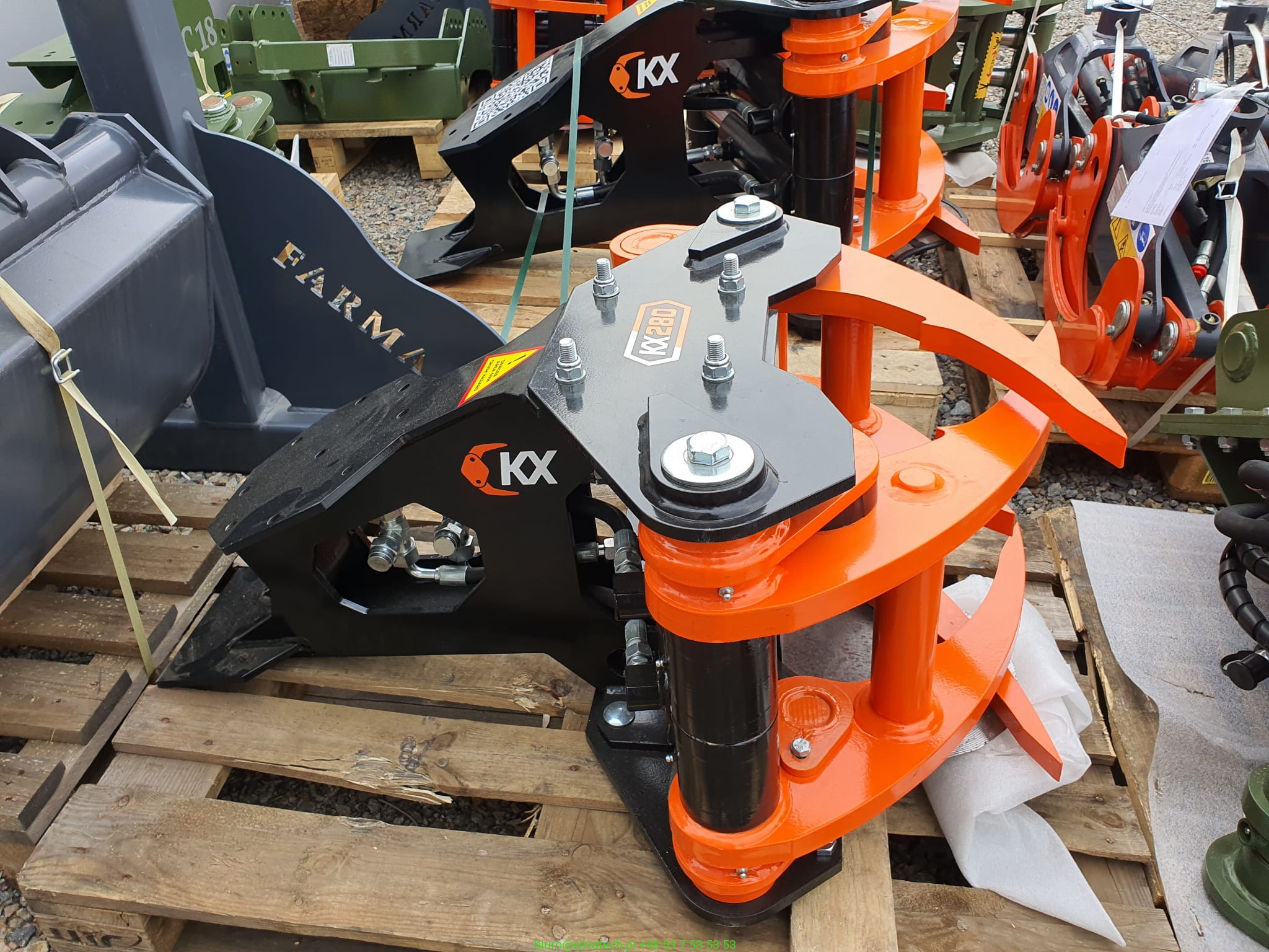 GŁOWICA ŚCINKOWA KX-280 PRZYCZEPY LEŚNE FARMA COUNTRY